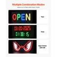 VEVOR Programmable LED Sign, P6 Full Color Flexible Digital Scrolling ...