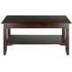 Winsome Wood Nolan Coffee Table, Cappuccino Finish - Walmart.com