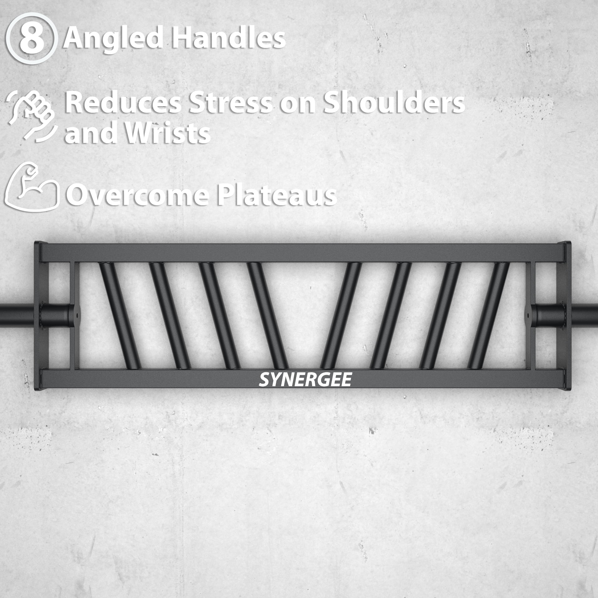 Buy Synergee Multi Grip Barbell – Swiss Bar, American Bar – 4 Positions ...