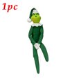 4/2/1pcs Christmas Plush Doll Decorations Green Monster Elf Doll for ...