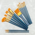 ROYAL & LANGNICKEL 15-Piece Golden Taklon Big Brush Set – Assorted ...