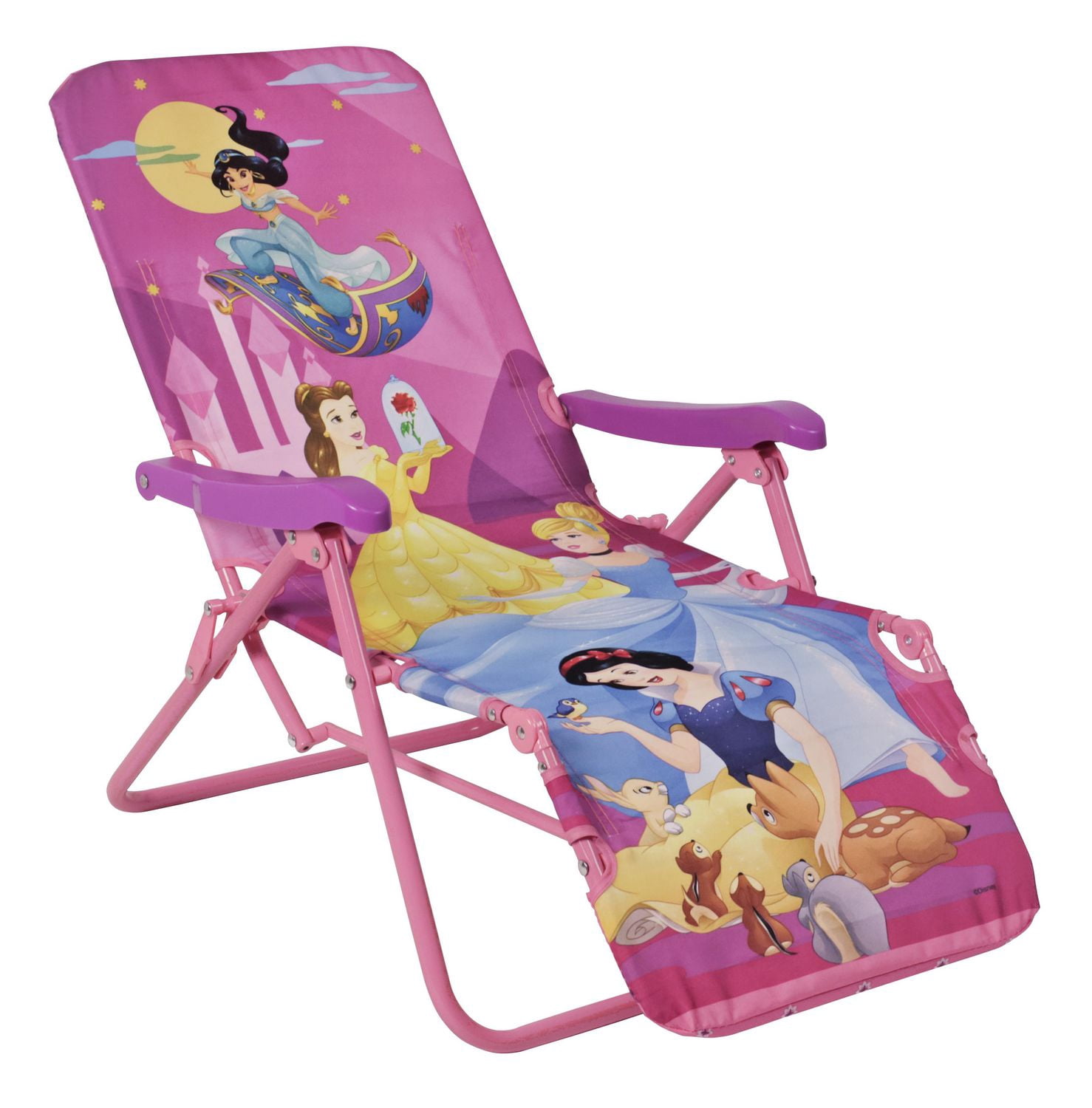 Disney Princess Lounge Chair, Multi-position, Ages 3-7, Weight limit 60 ...