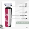 20 oz Stainless Steel Insulated Tumbler - Red with Cursive ' beineal ...