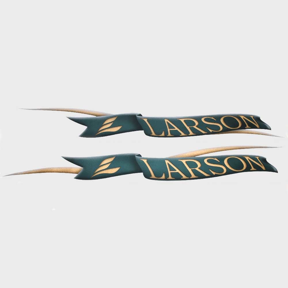 Larson Boat Graphic Decals 0572183 | 38 x 5 Inch Green Bronze (2PC ...