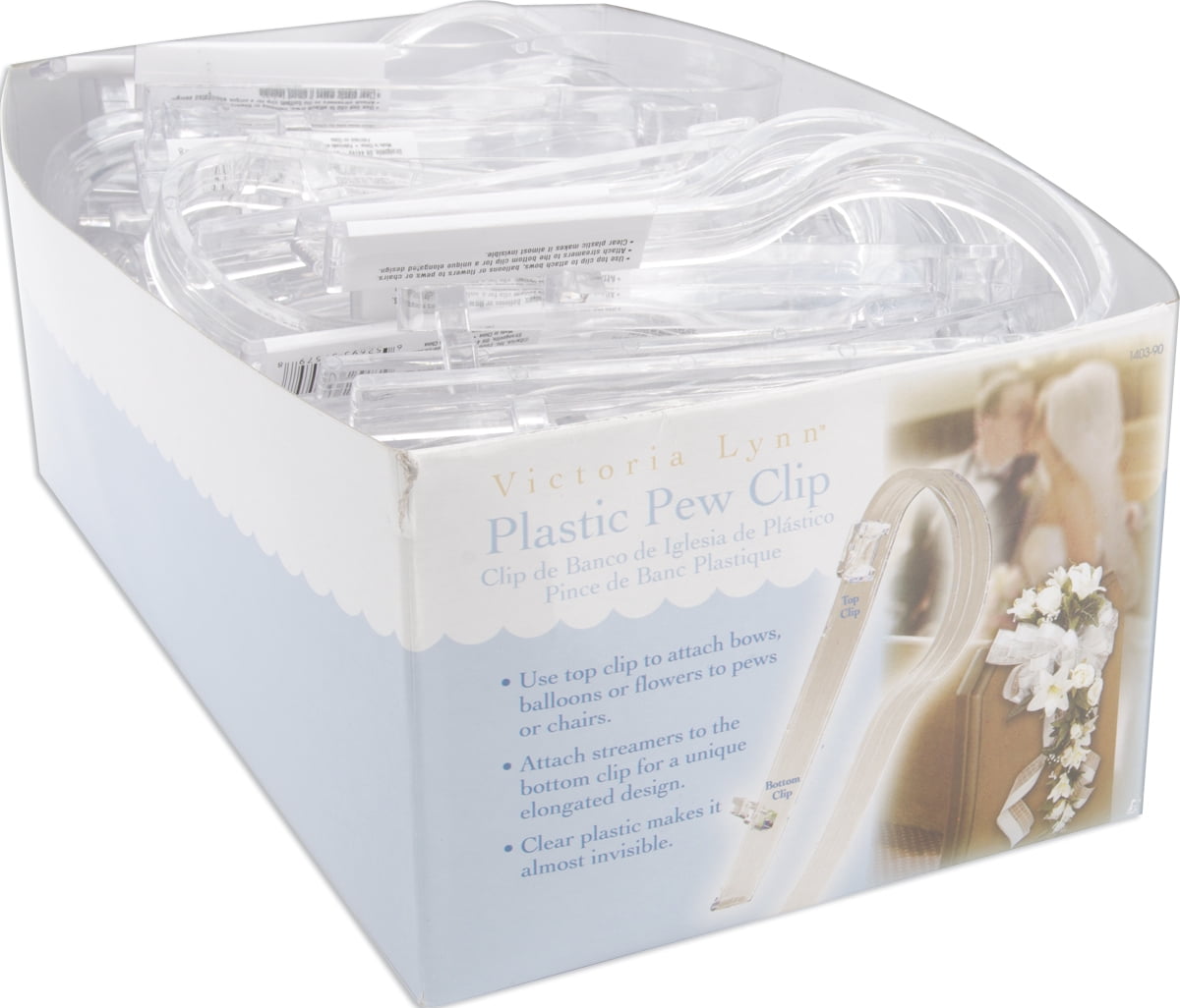 Victoria Lynn Plastic Pew Clips Bulk-Clear - Walmart.com