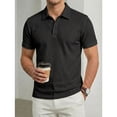 Breeze Polo Shirts for Men Short Sleeve Beer Belly Collared Textured ...