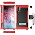 Case with Clip for Galaxy Note 10 Plus, Red Tri-Shield [Military Grade ...
