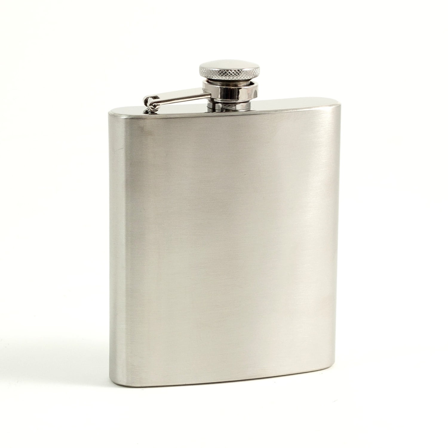 7 oz. Stainless Steel Flask in a Satin Finish with Captive Cap and ...