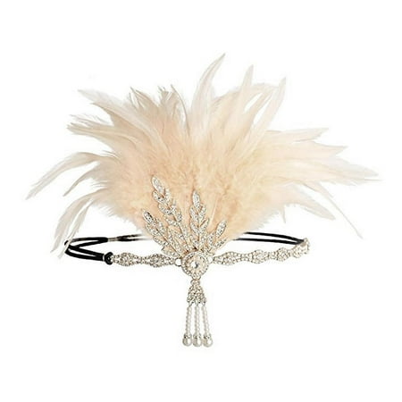 Art Deco Flapper Leaf Wedding Bridal Tiara Pearl Headpiece Headband ...
