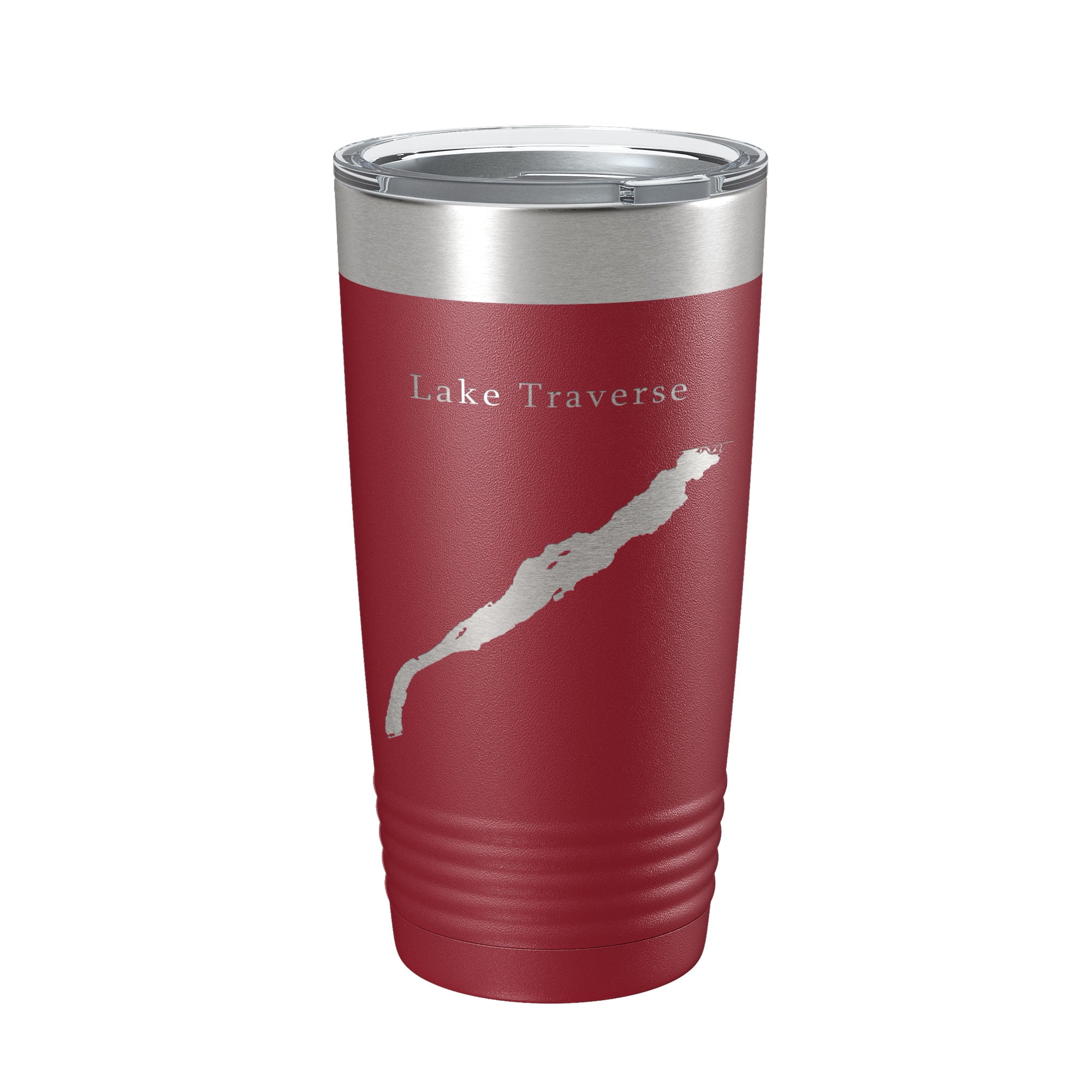 Lake Traverse Map Tumbler Travel Mug Insulated Laser Engraved Coffee ...