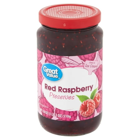 Great Value Red Raspberry Preserves, 18 oz - Walmart.com