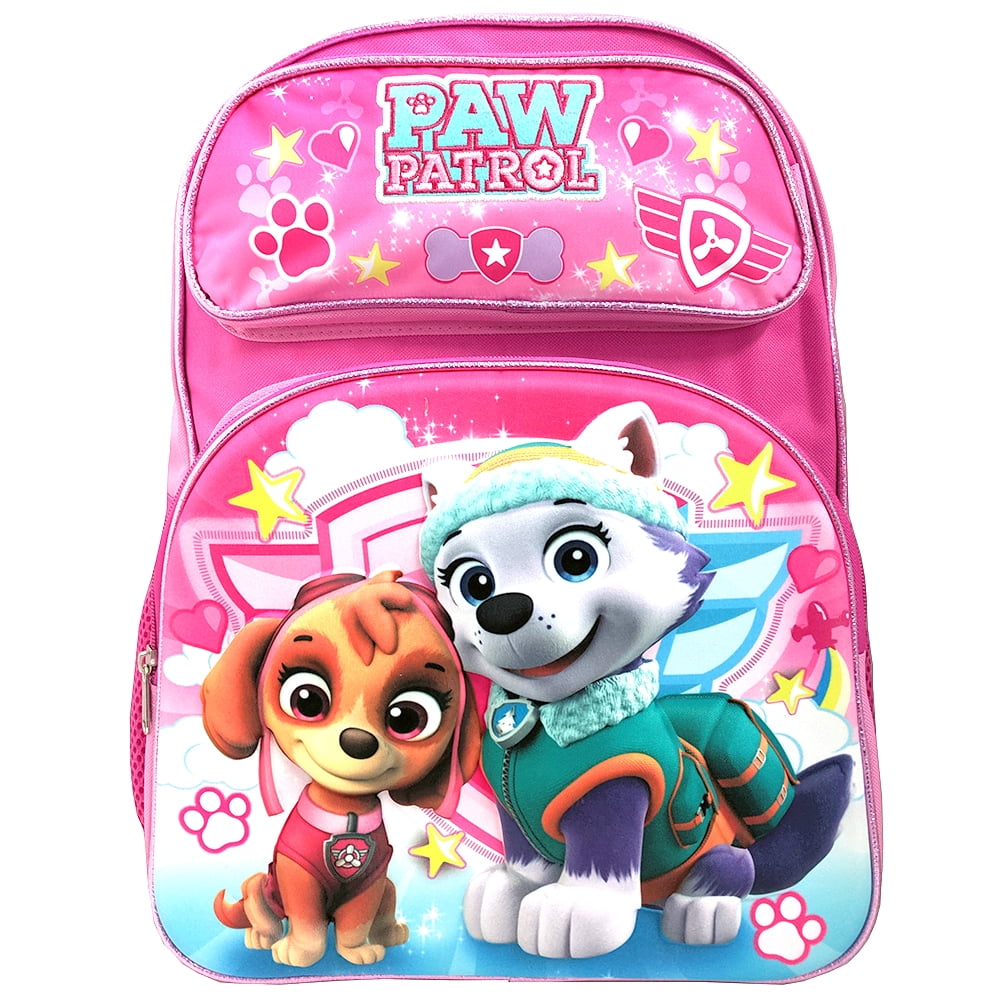 Paw Patrol Pink Bone 3d 16 Large Backpack