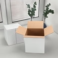 MEBRUDY 7x7x7 Shipping Boxes Set of 25, Small White Cardboard Mailer ...