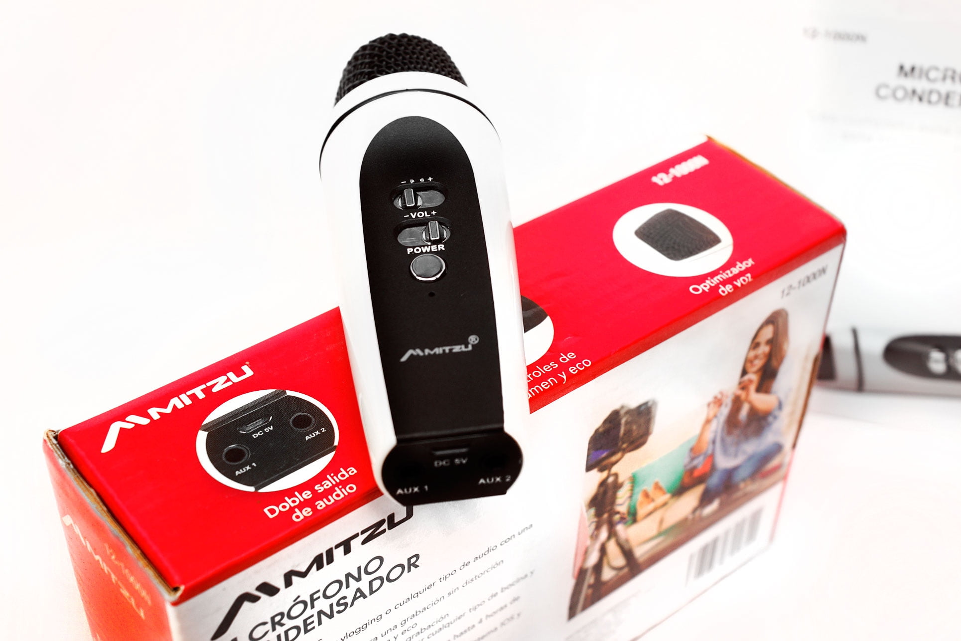 Micrófono Condensador Mitzu Edición Especial para Vlogger Android iOS ...