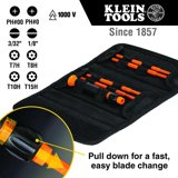 Klein Tools 32584INSR 8-in-1 Insulated Precision Screwdriver Set with Case - Walmart.com