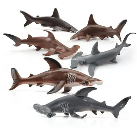WONWONTOYS Realistic Hammerhead Shark Toy playset Sea Animal Hammerhead ...