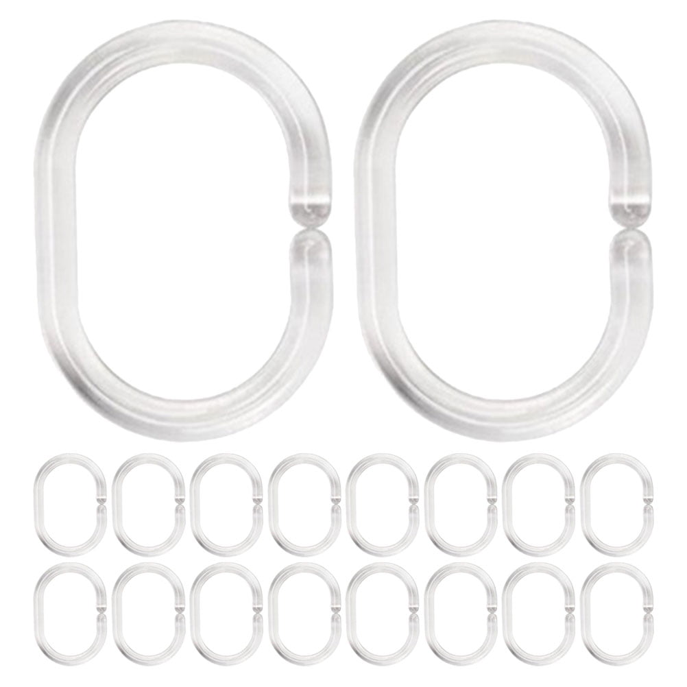Click here for Etereauty 48pcs Shower Curtain Rings Plastic Showe... prices