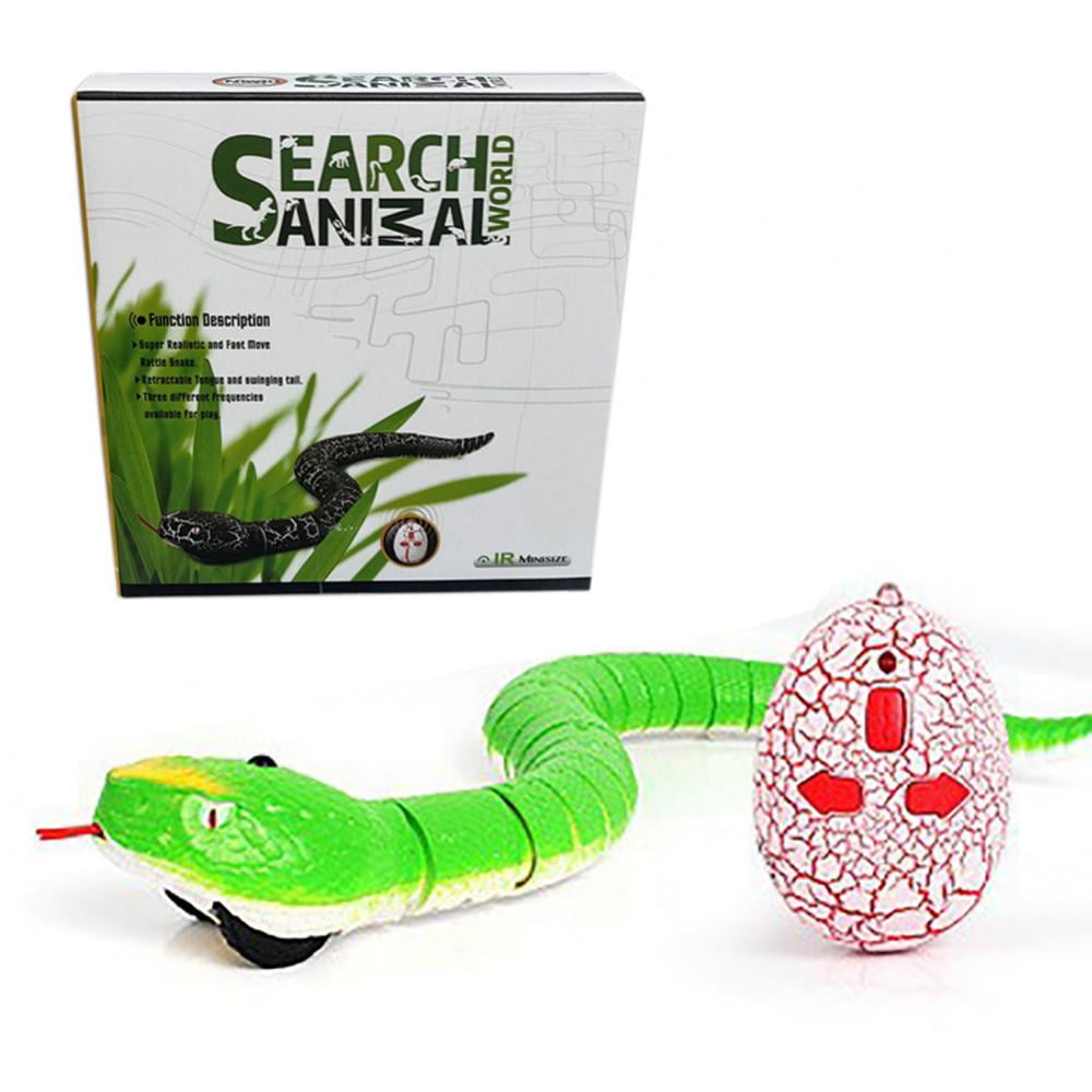 SYNPOS RC Snake Realistic Remote Control Snake Toy, USB Charge Scary ...