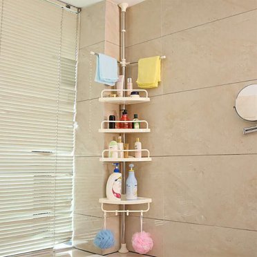 Bathroom Bathtub Shower Caddy Holder Corner Rack Shelf Organizer ...
