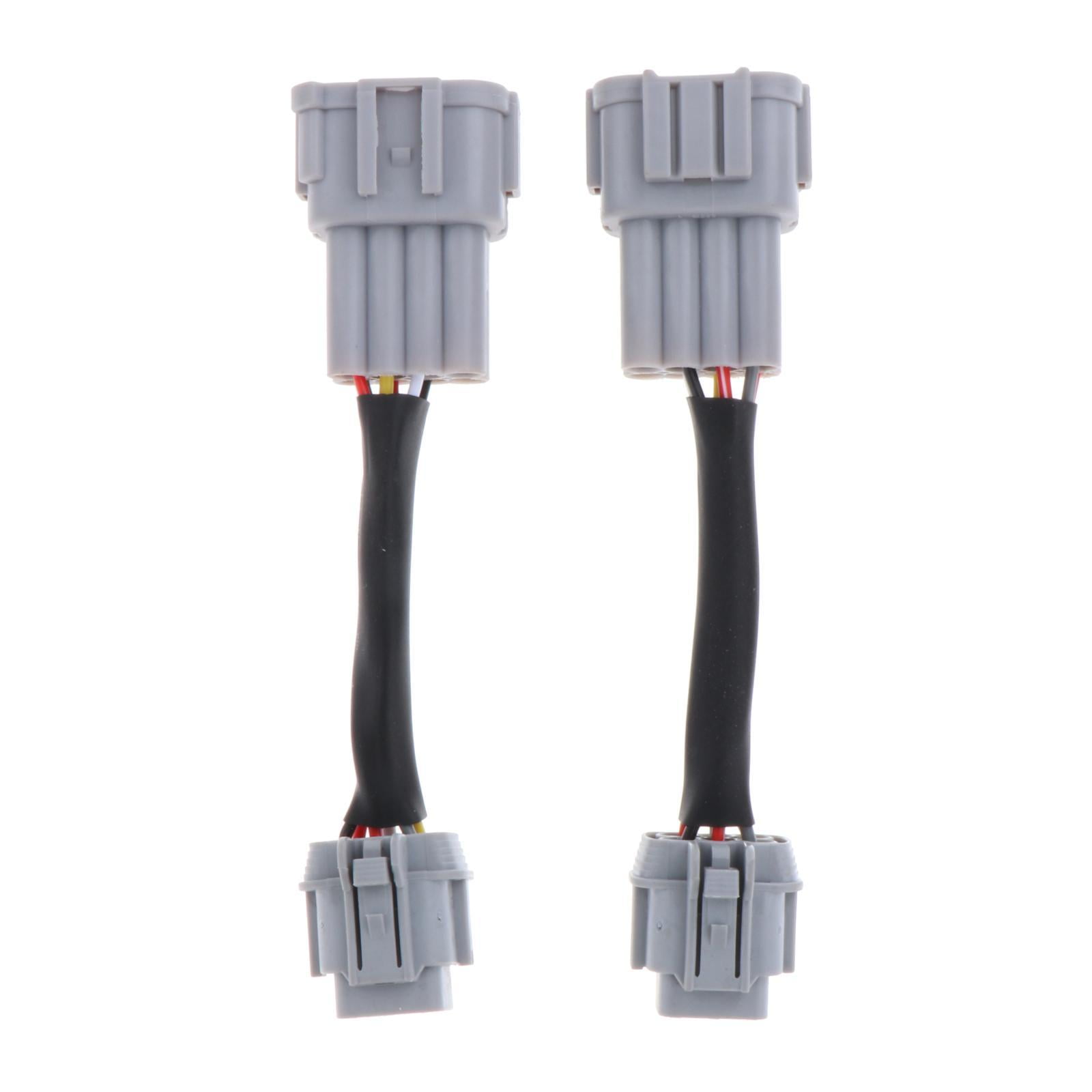 2Pcs Car Headlight Adapter Wiring Harness, Hid to 6 Pin, Replacements ...