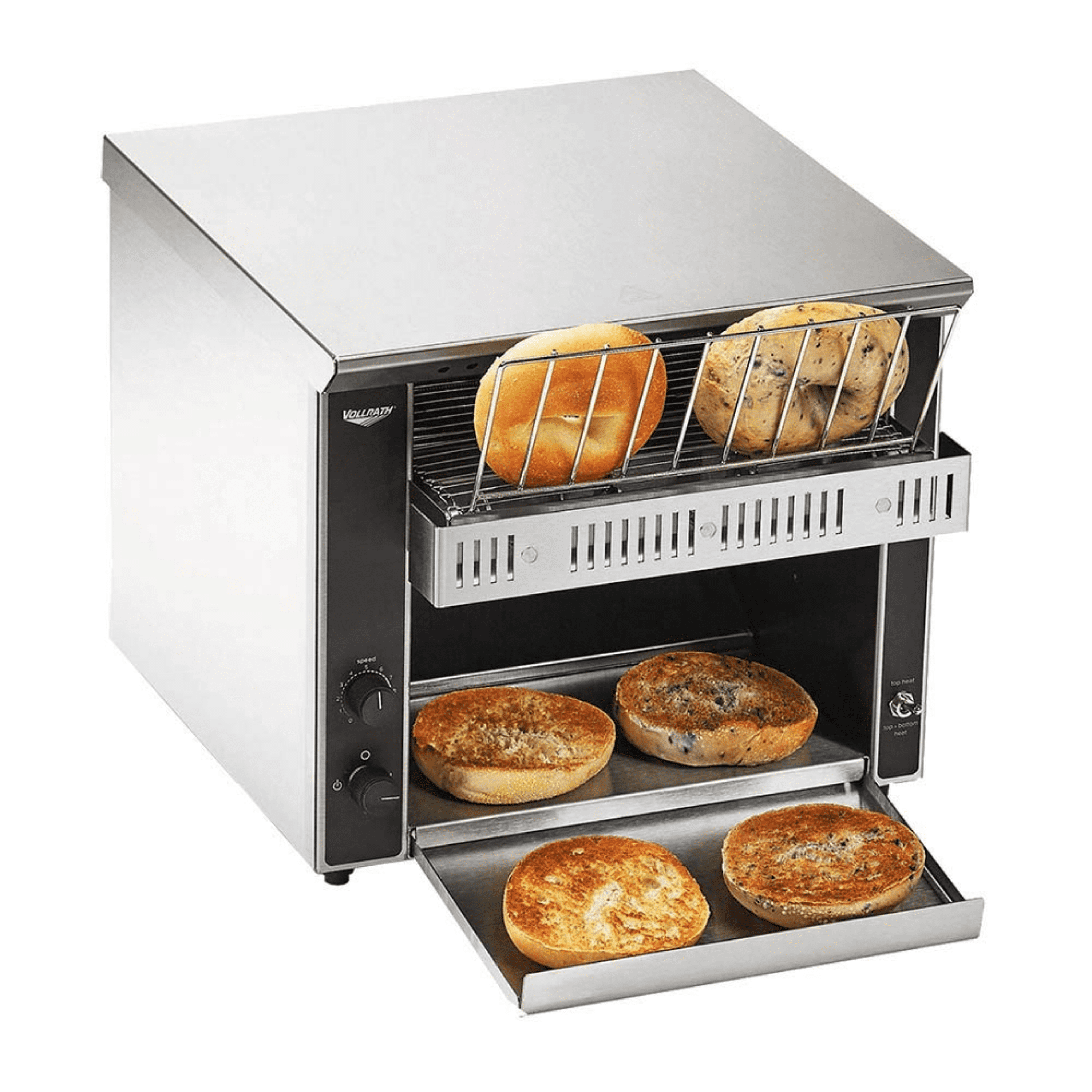 Vollrath CT2B-120500 Horizontal Conveyor Bagel & Bun Toaster, Stainless ...