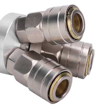 C Type Quick Connector, One-Handed Operation G1/4 Round Quick Coupler 3 ...