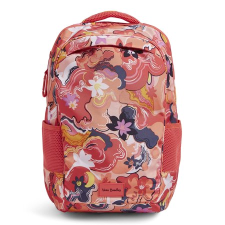 Vera Bradley Recycled Lighten Up Reactive Grand Backpack, Rosa Agate ...