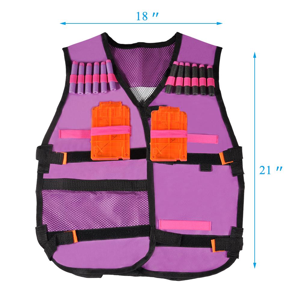 WALFRONT Tactical Vest, Adjustable Kids Elite Defense Vest Kit for ...
