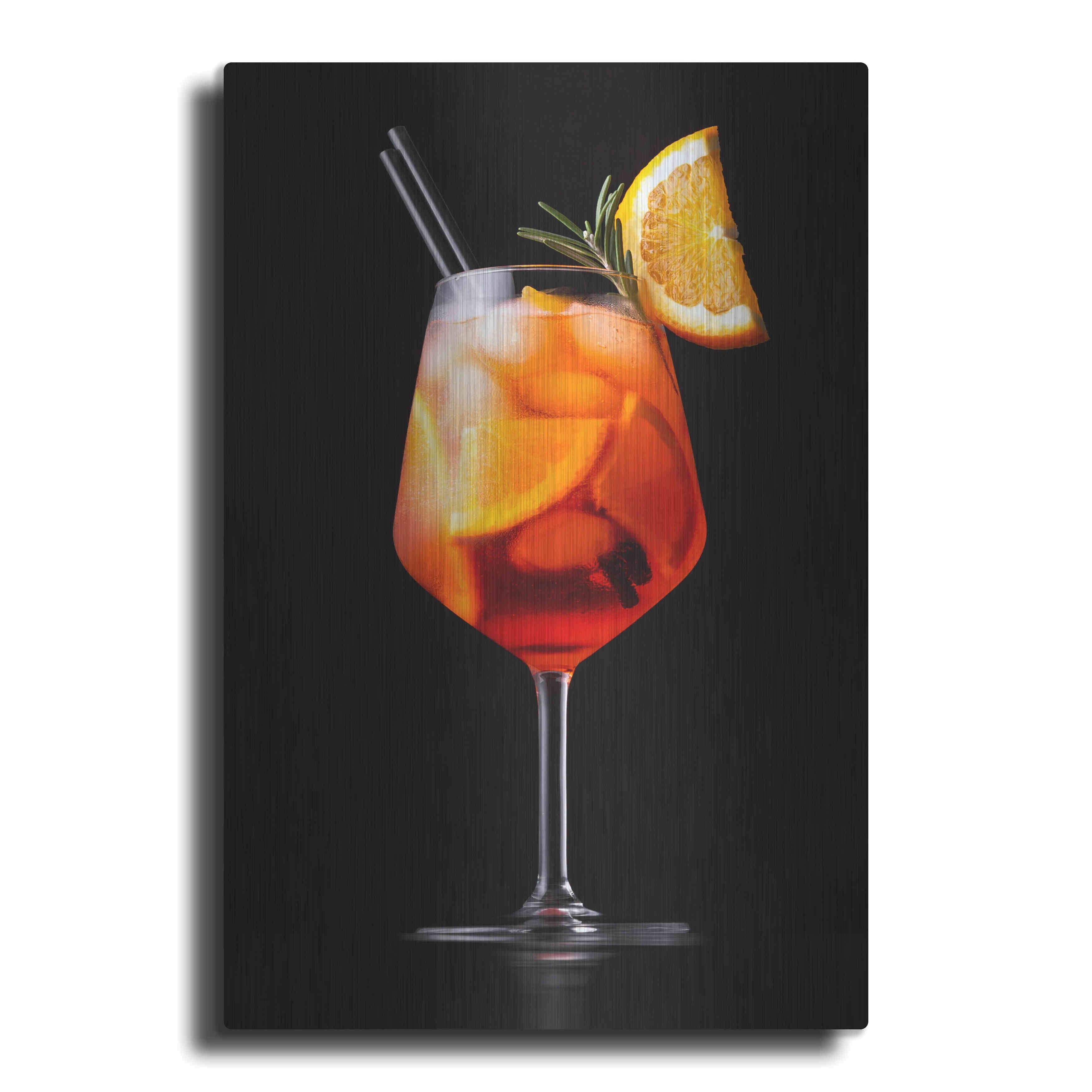Luxe Metal Art 'Spritz' by Epic Portfolio, Metal Wall Art, 12"x16 ...