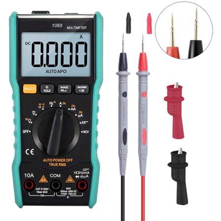Digital multimeter with automatic range selection - backlit meter ...