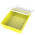 Storex Plastic Storage Tray with Lid, Letter-size Paper Sorter ...