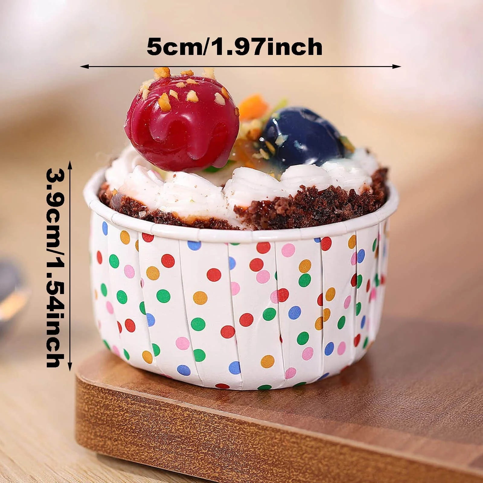 Click here for Piwvid 100 Pack Rainbow Polka Disposable Ice Cream... prices