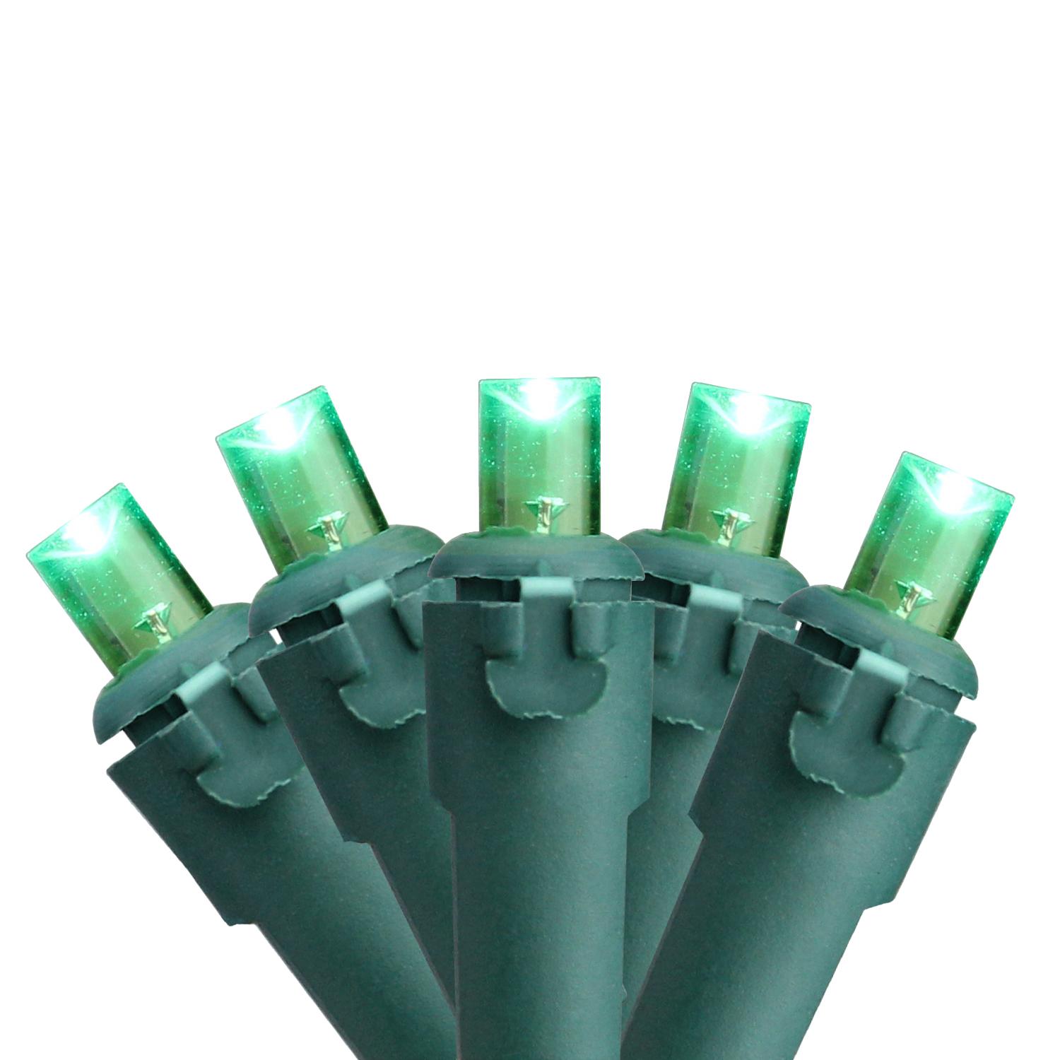 50 Lt Micro Mini LED Lights, Green, Green Wire - Walmart.com