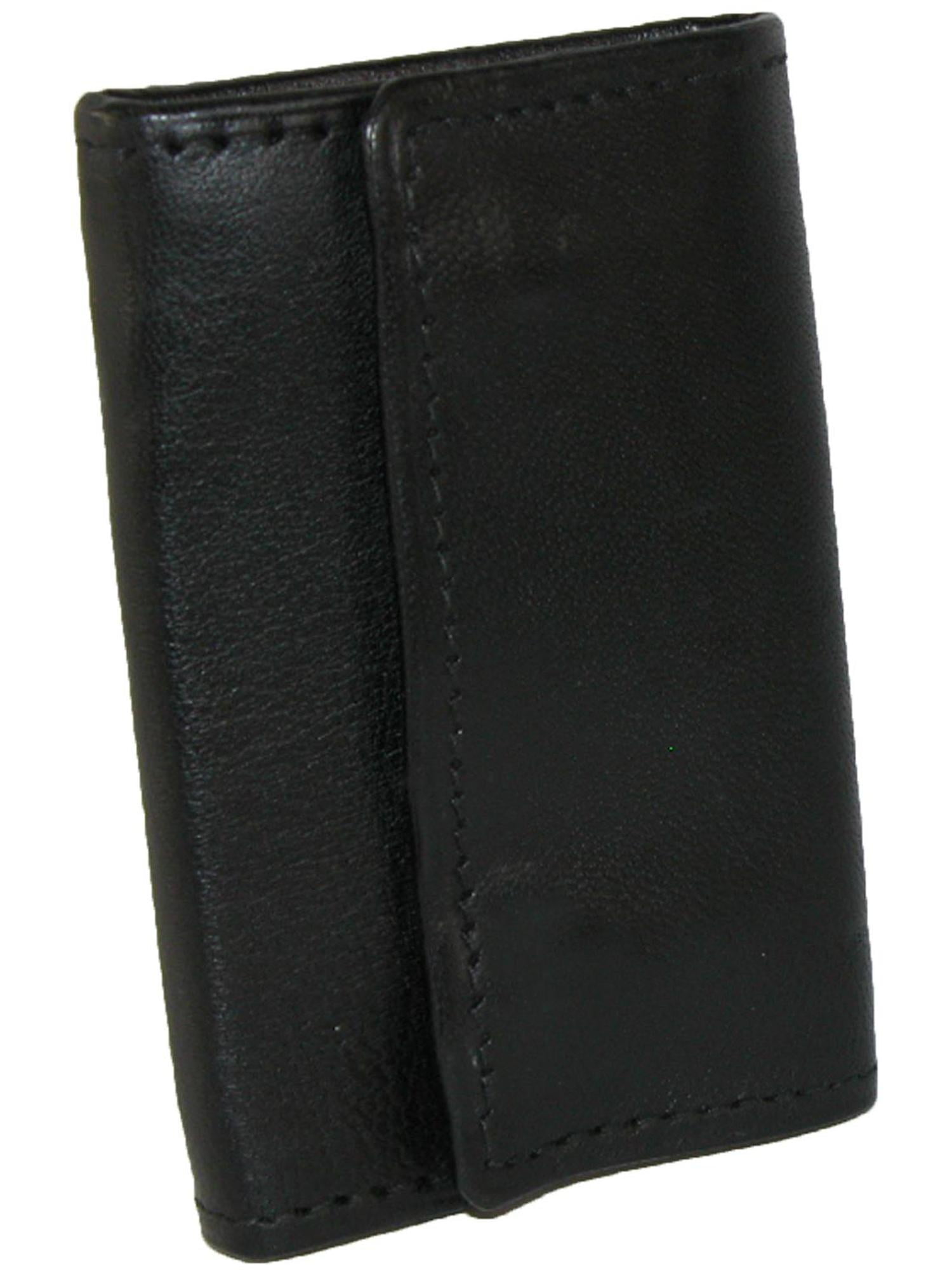 CTM Leather Key Case with Exterior Pocket (Men) - Walmart.com
