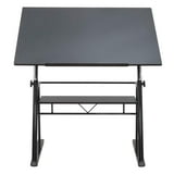 Studio Designs Zenith Adjustable Wood Top Drafting Table in Black ...