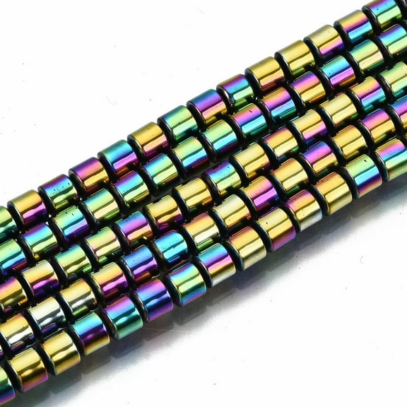 Electroplate Non-magnetic Hematite Bead Strands Rondelle Rose Gold ...