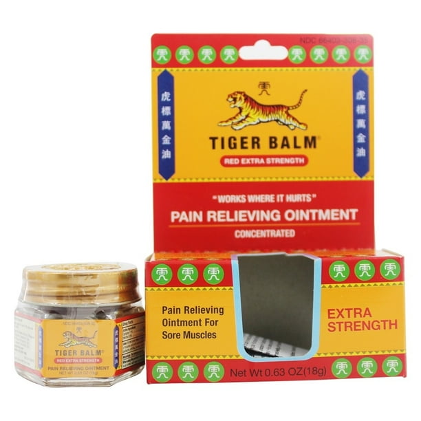 Tiger Balm - Extra Strength Pain Relieving Ointment Concentrated - 0.63 ...