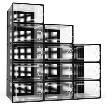 3-Tier Vertical Shoe Organizer, Dark Brown, 12 Shoes - Walmart.com