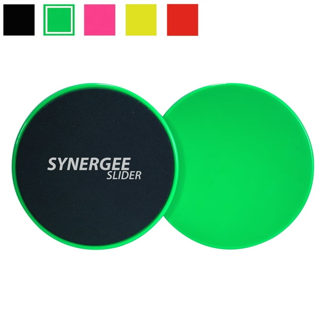 Synergee Electric Lime Green Core Sliders - Dual Sided Use | Carpet ...