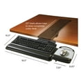 3M Easy Adjust Keyboard Tray, Highly Adjustable Platform, 23" Track ...