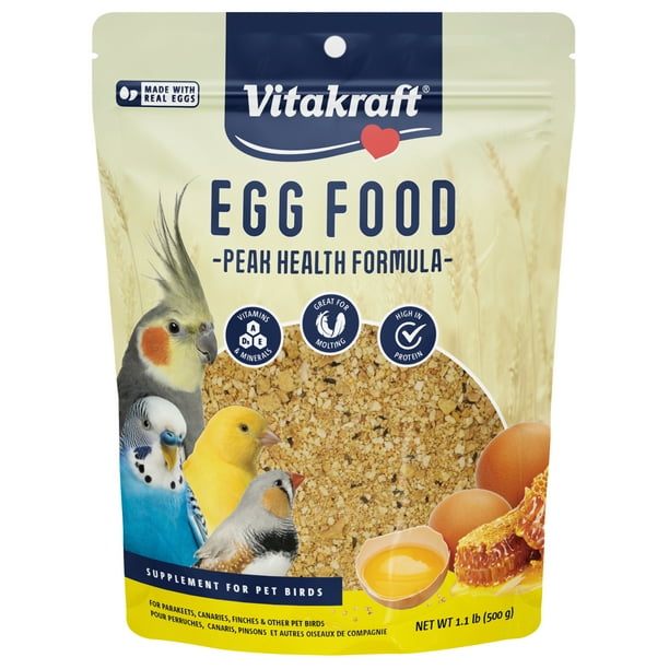 Vitakraft VitaSmart Egg Food for Birds - Daily Supplement for Parrots ...