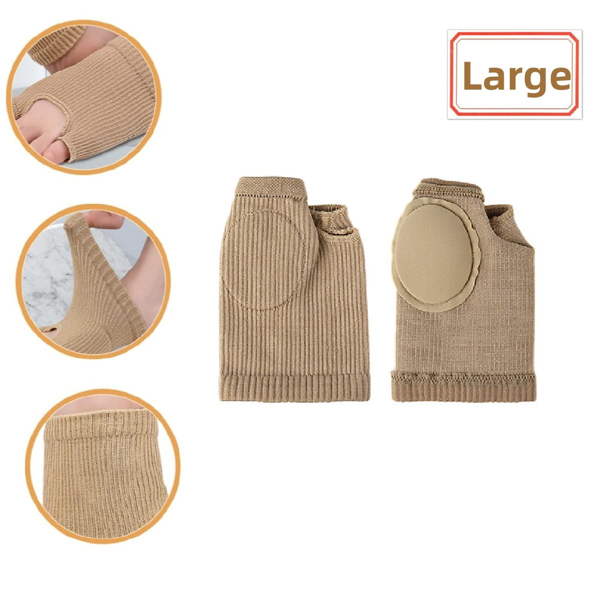 1 Pair Gel Metatarsal Sleeves Forefoot Pad Support Foot Cushions for ...