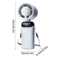 3-in-1 Foldable Handheld Fan with Ice Compress Cooling, 4000mAh ...