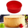 UYWGF-Round Silicone Cake Pan Baking Mold 6 Inches - Set of 2 - BPA ...
