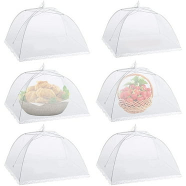 8 Pack 17 Inches Food Covers for Outside,Large Pop-Up Mesh Food Tent ...
