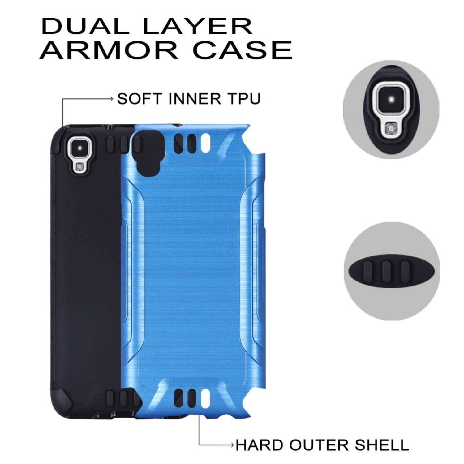 Lg Tribute Hd Case Lg X Style Case By Insten Dual Layer [shock