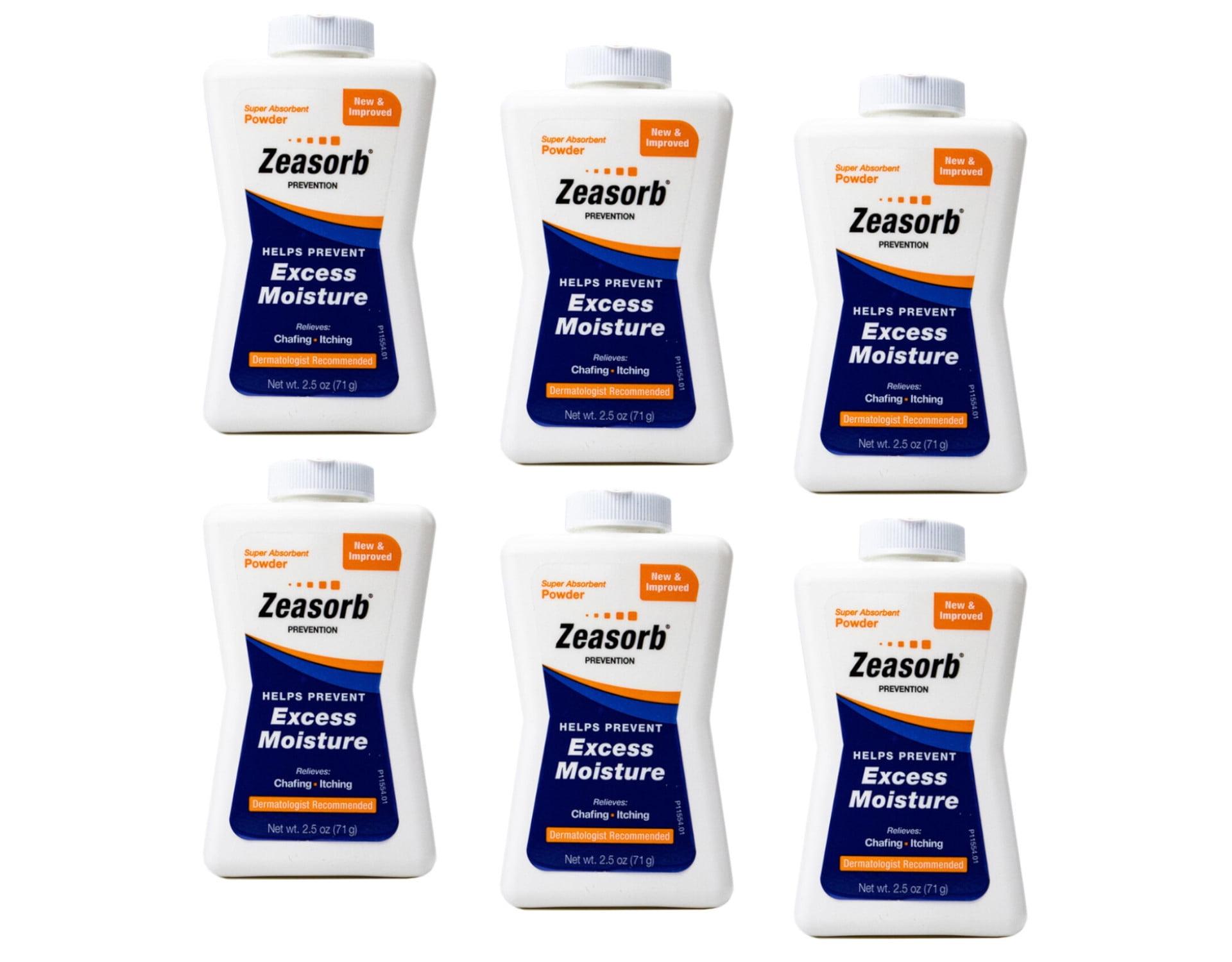 6- Pack Zeasorb Prevention Super Absorbent Powder, Foot Care, 426 Grams ...