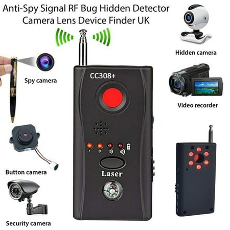 Hidden Camera GSM Audio Bug Detector Anti Spy Finder GPS Signal Lens RF ...