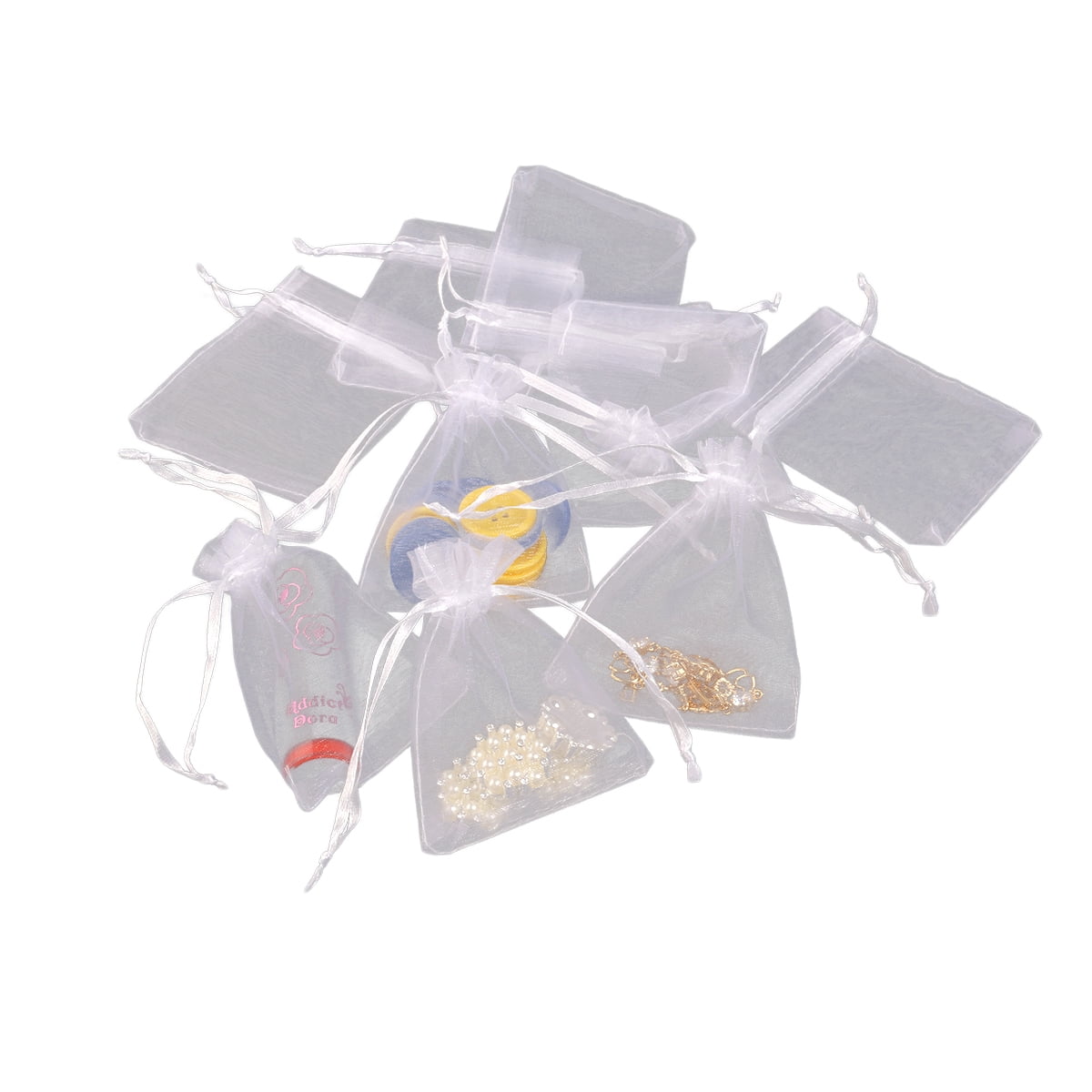 Click here for Hcyz 50pcs 9x12cm Organza Drawstring Gift Bags Wed... prices