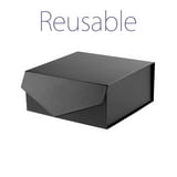 PKGSMART Gift Boxes, 5 Black Gift Boxes with Magnetic Lids for ...